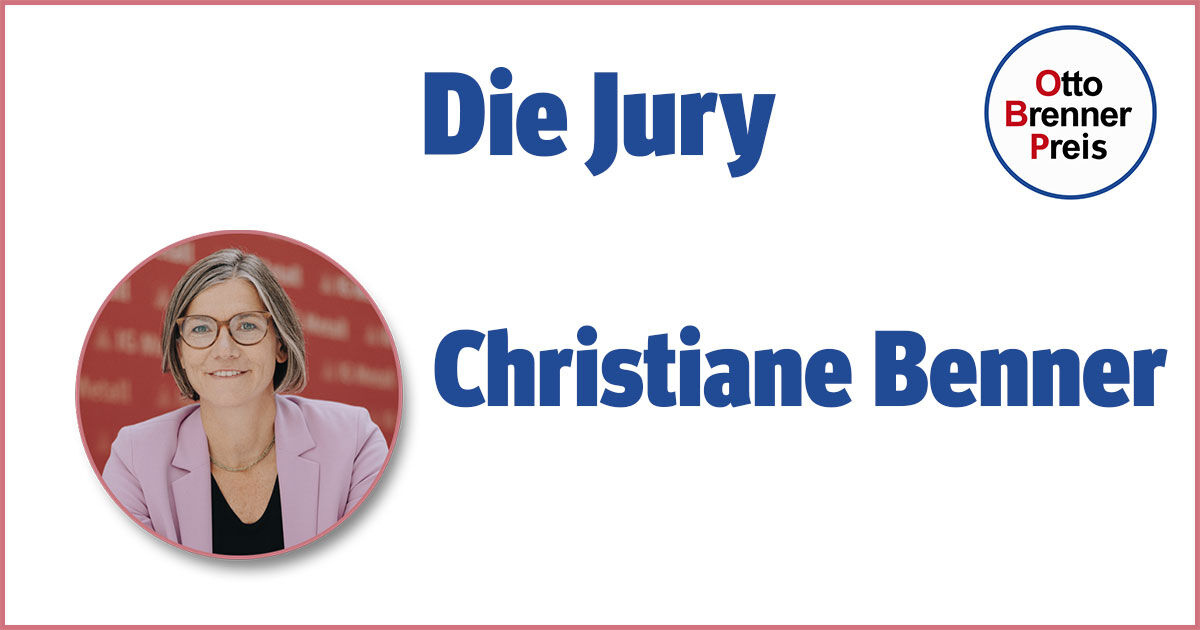 Christiane Benner // Jurymitglied des Otto Brenner Preises